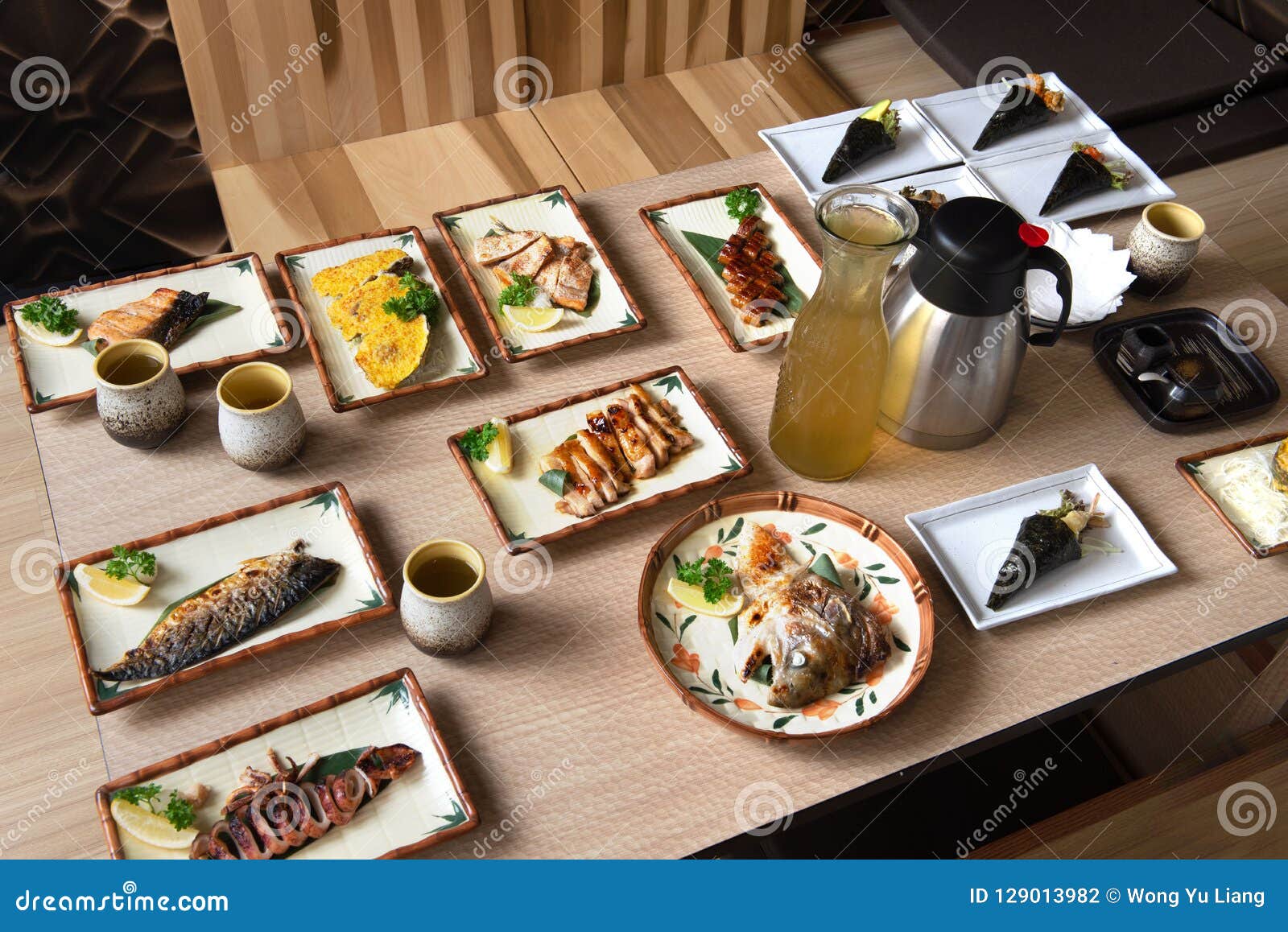 Japanese Traditional Style Set Menu Stock Photo - Image of meal ...