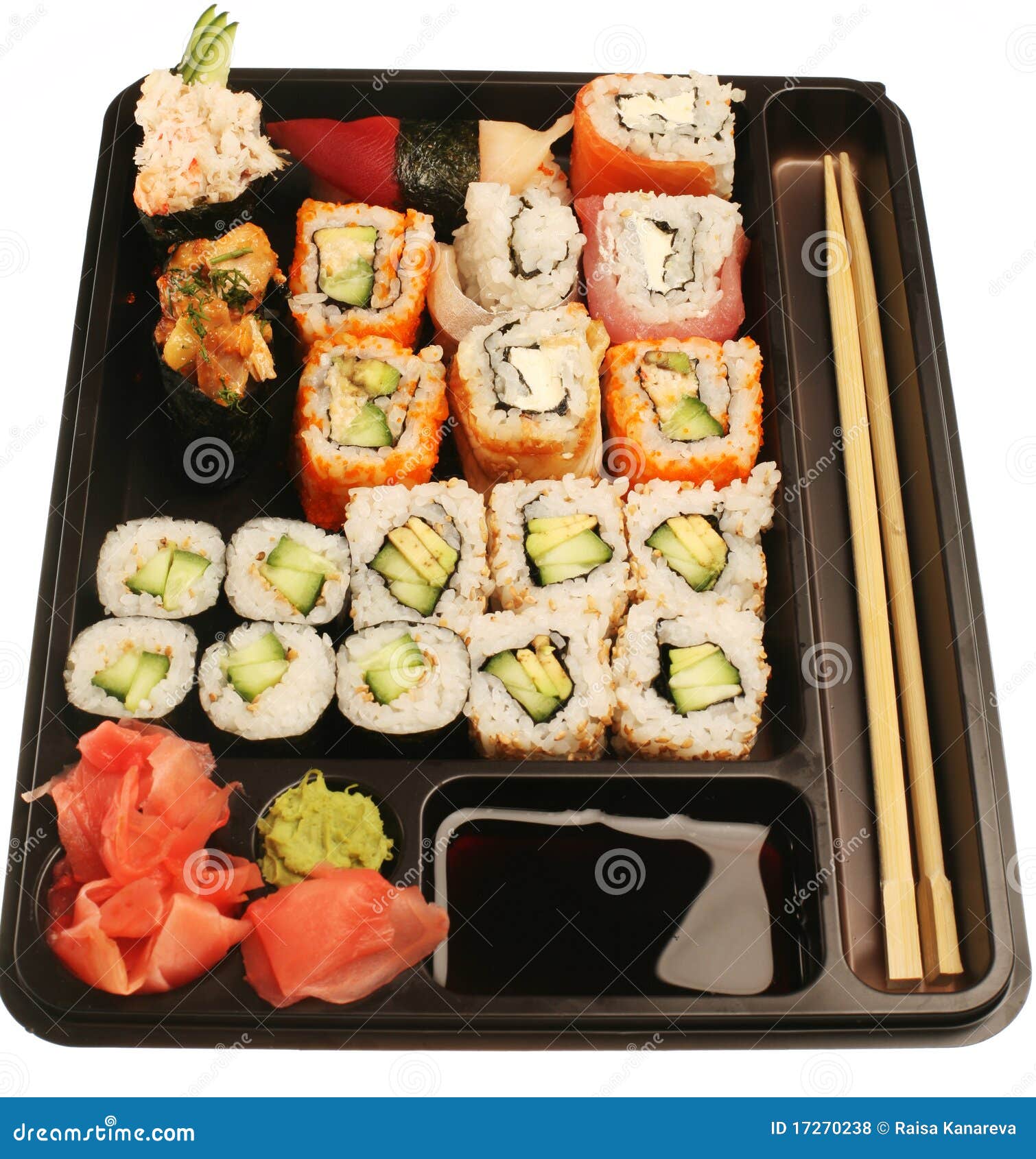 Japanese traditional sushi stock photo. Image of bamboo - 17270238