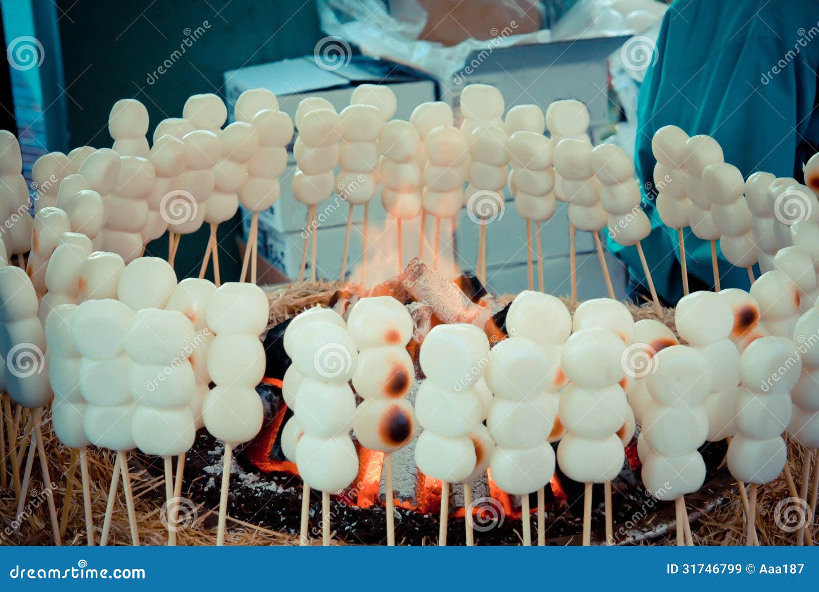 Japanese Traditional Sweet DANGO Stock Image - Image of junked, spit ...