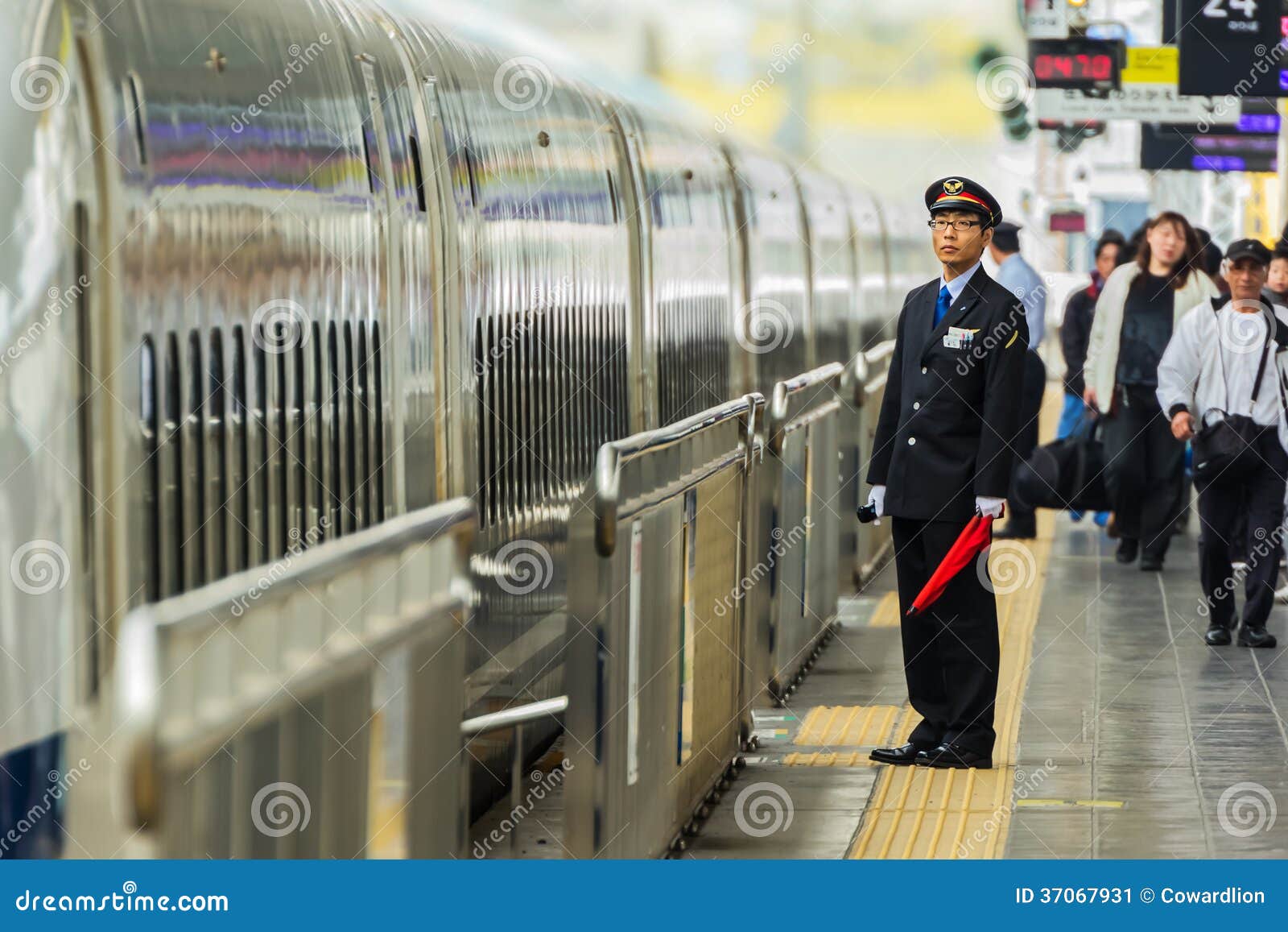 Japanese Train Conductor editorial photo. Image of asian - 37067931