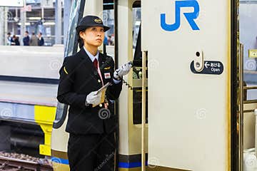 Japanese Train Conductor editorial photo. Image of conductor - 37445701