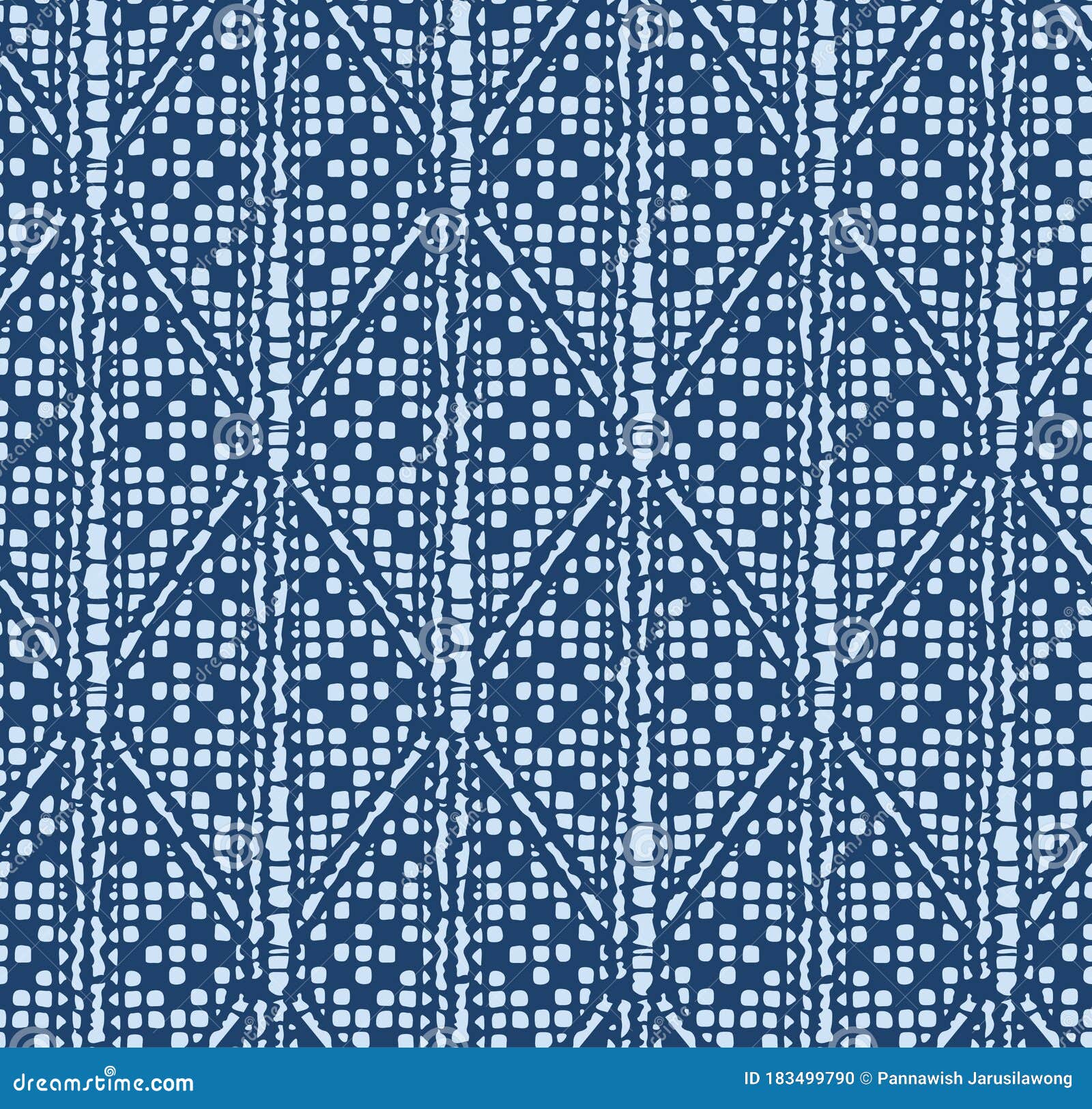 Japanese Tribal Diamond Vector Seamless Pattern Stock Vector ...