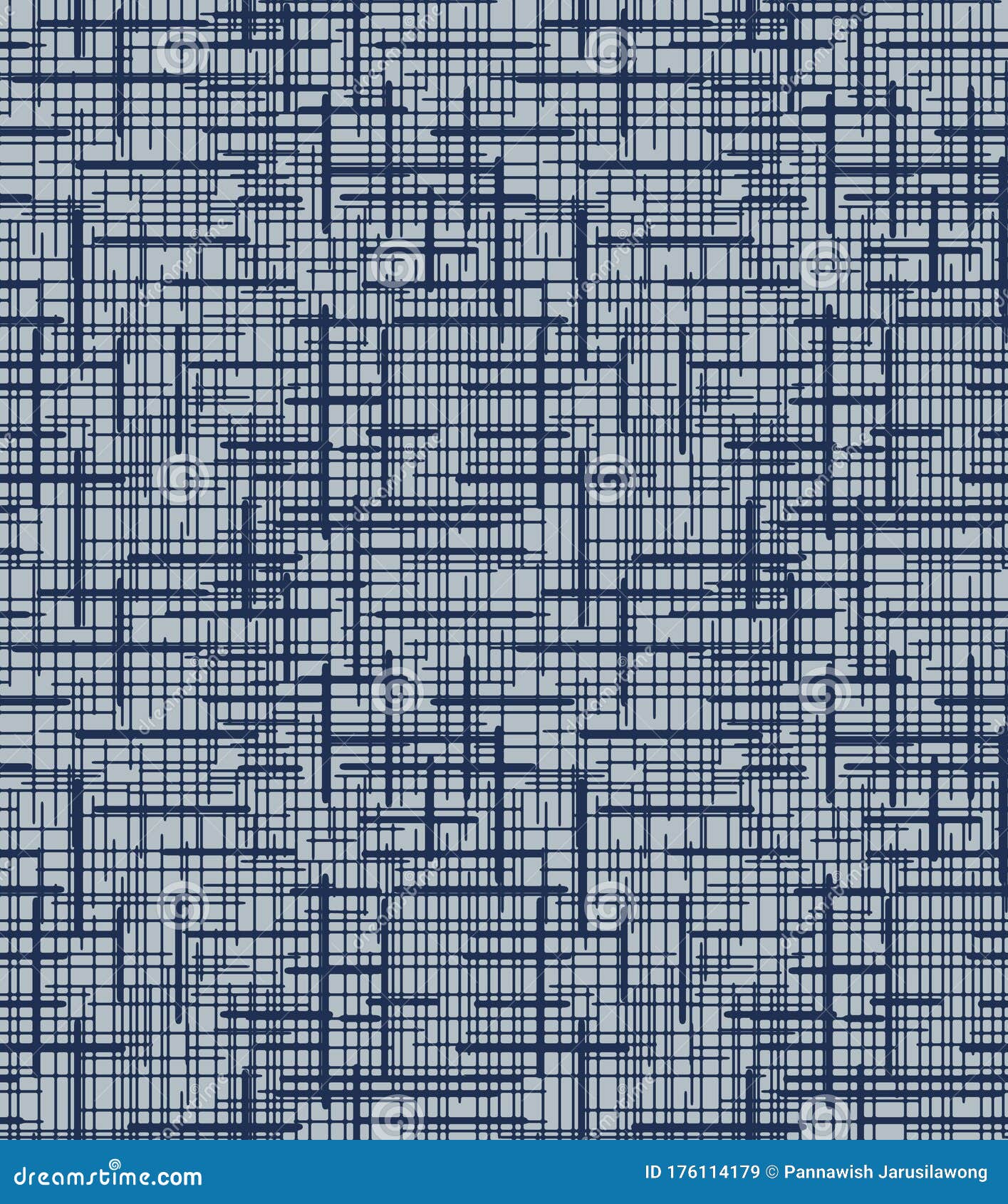 Japanese Tribal Thread Weave Vector Seamless Pattern Stock Vector ...