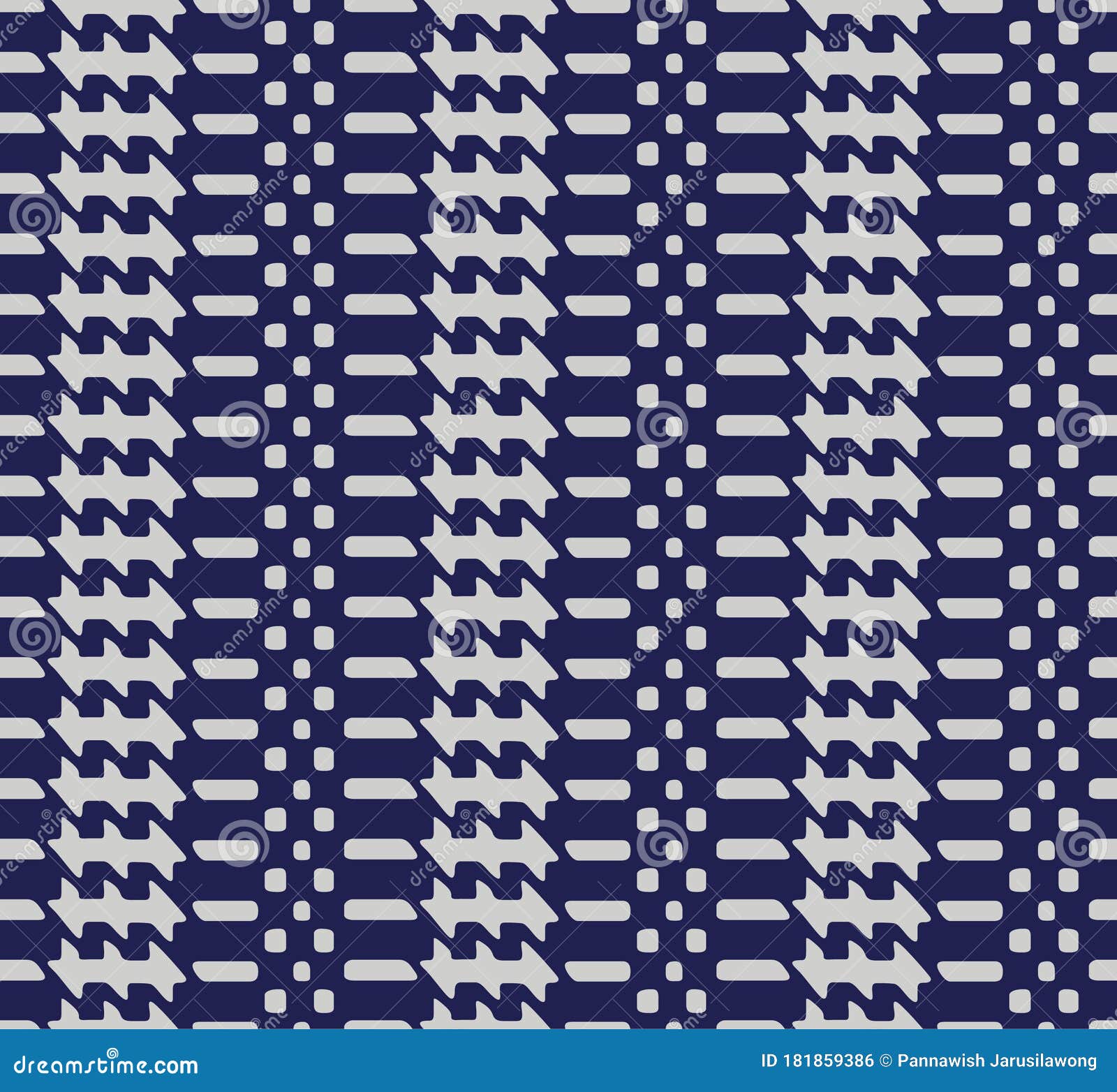 Japanese Tribal Zig Zag Vector Seamless Pattern Stock Vector ...