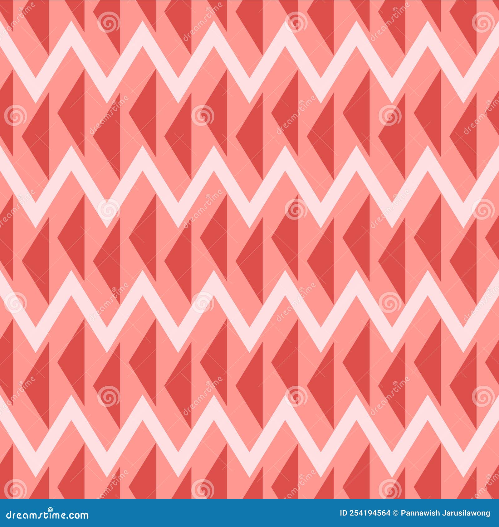 Japanese Tribal Zigzag Triangle Vector Seamless Pattern Stock Vector ...