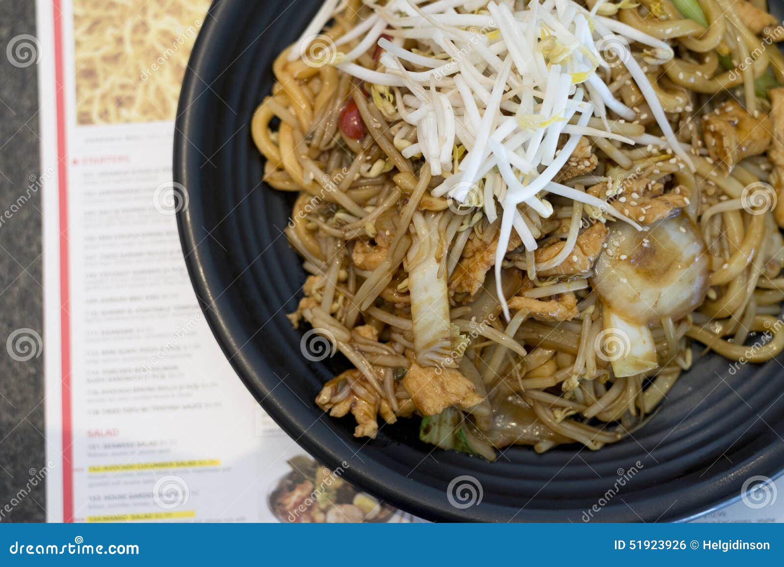 Japanese Udon Noodles In A Bamboo Container Stock Photo | CartoonDealer ...
