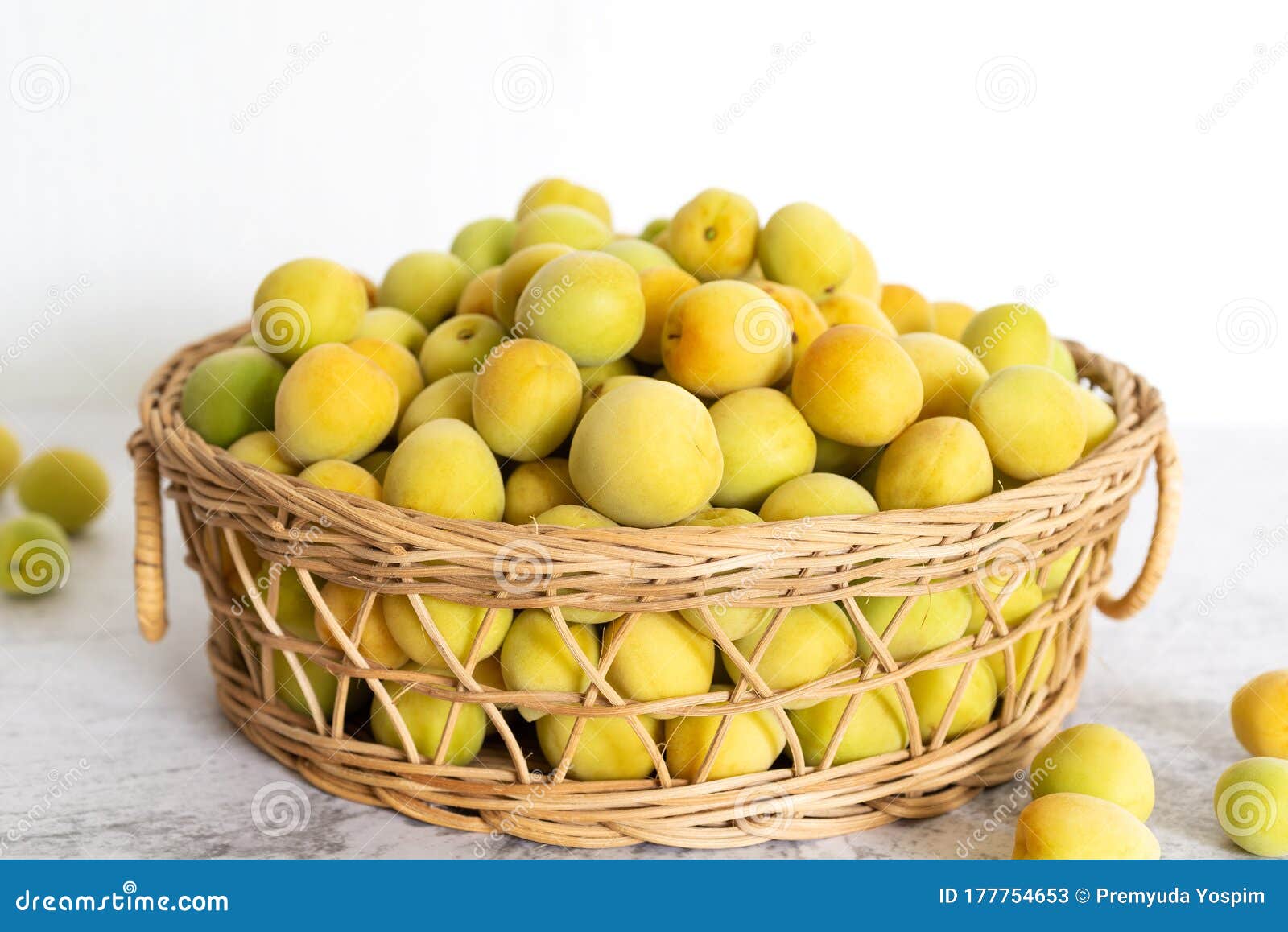 Fresh Japanese UME in Wicker Basket Stock Image - Image of asia ...