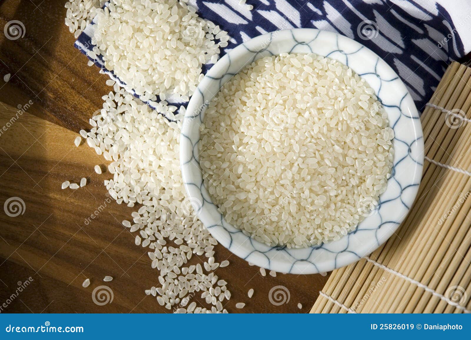 Japanese Uncooked Rice in Bowl Stock Image - Image of ingredient ...