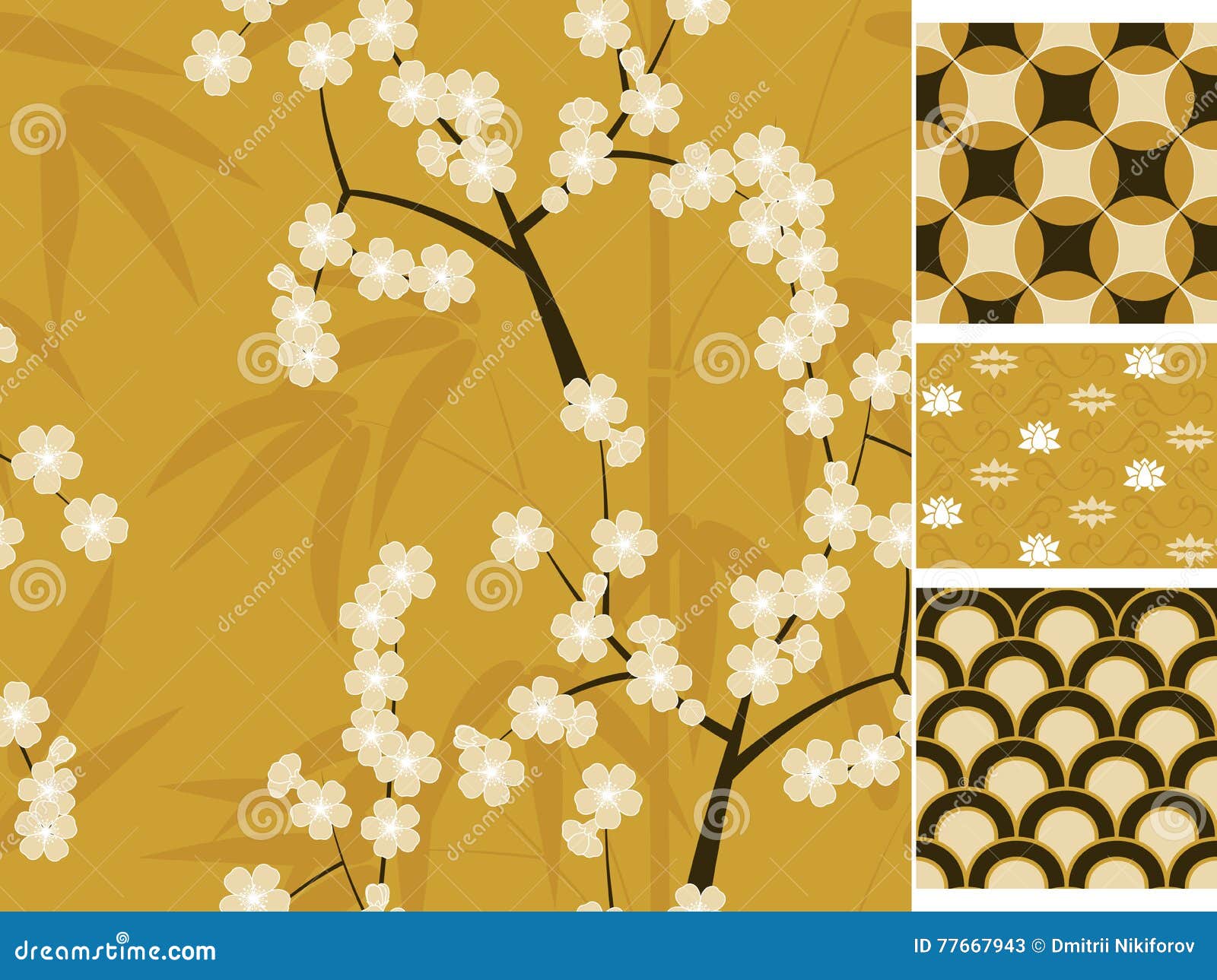 Japanese Sakura Patterns
