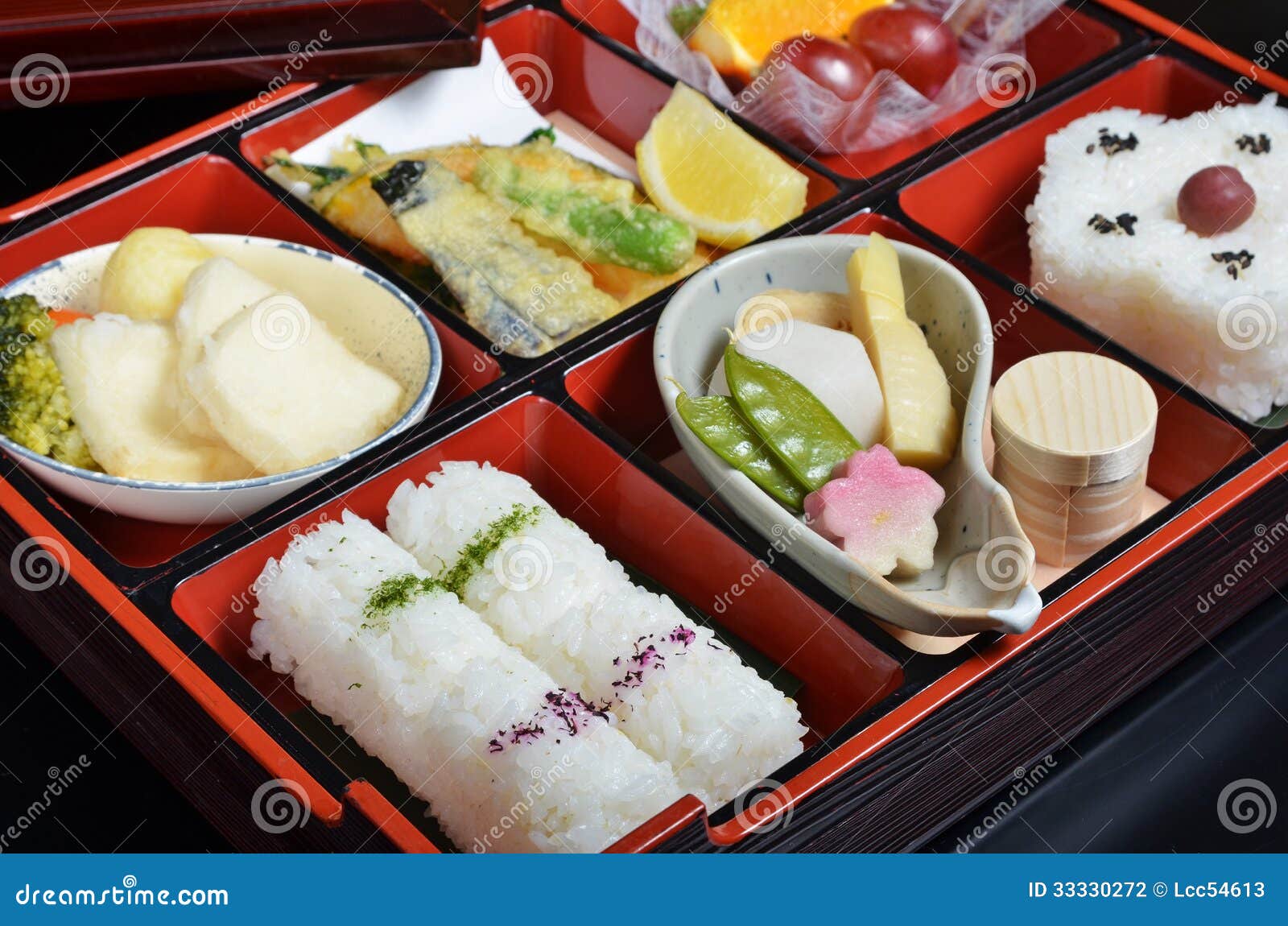 Japanese Vegetarian Lunch Box Stock Photo - Image of salad, diet: 33330272