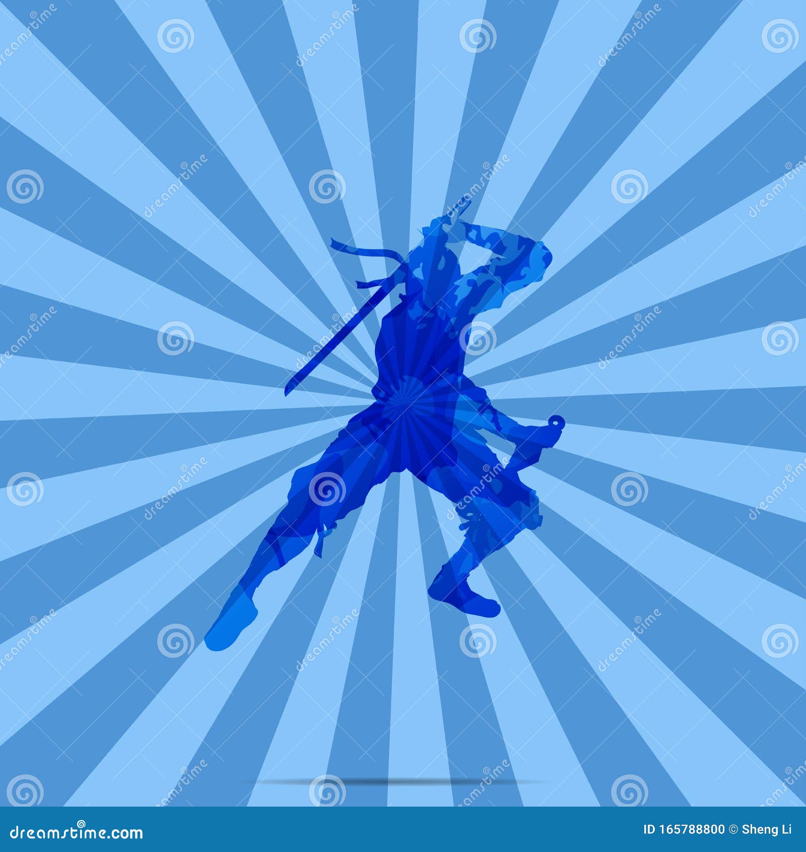 A Japanese Warrior, Ninja, Assassin Stock Vector - Illustration of ...