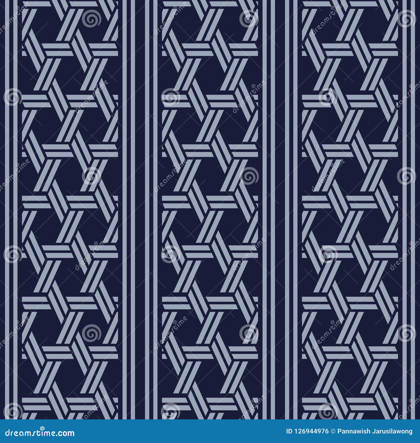 Japanese Weave Hexagon Pattern Stock Vector - Illustration of chinese ...