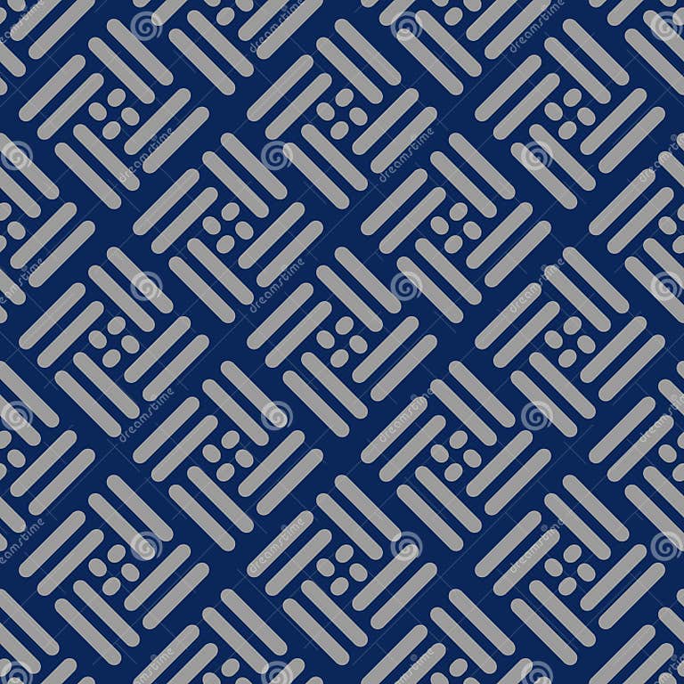 Japanese Weaving Square Pattern Stock Vector - Illustration of antique ...