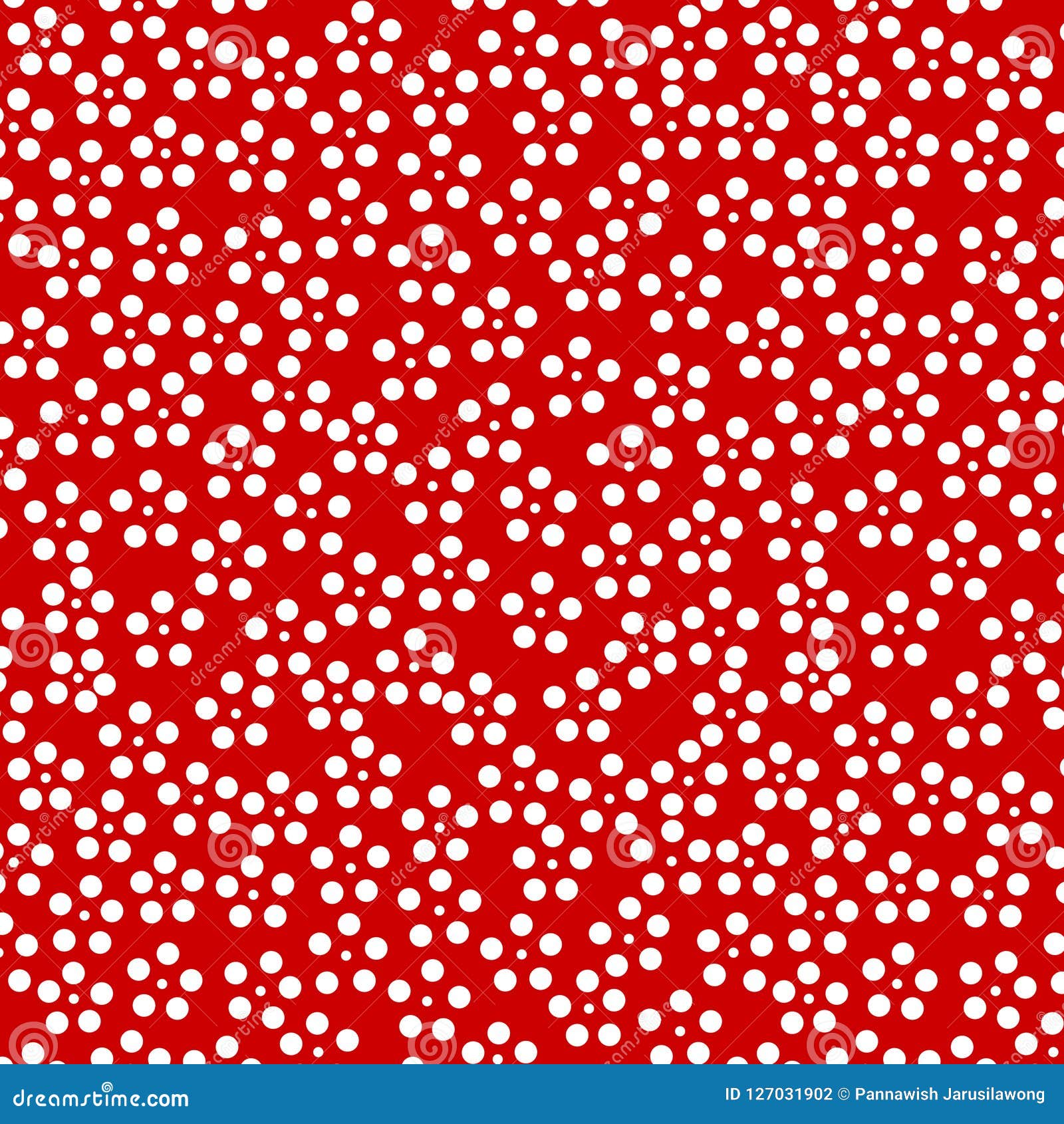 Japanese White Flowers on Red Pattern Stock Vector - Illustration of ...