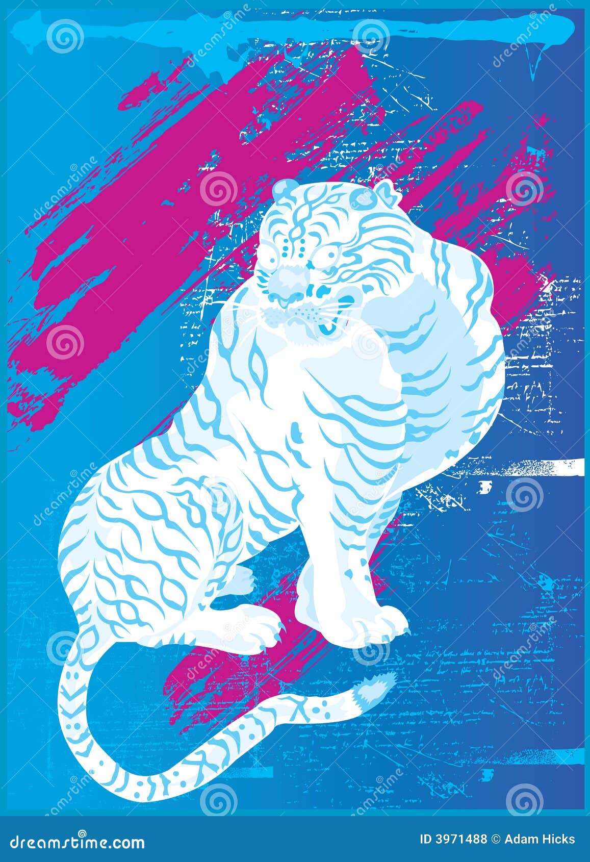 Fire White Tiger Wallpaper