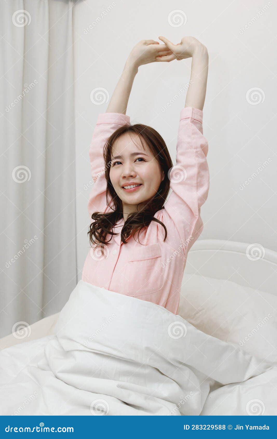 Wakeup image stock photo. Image of wake, clothing, smiling - 283229588