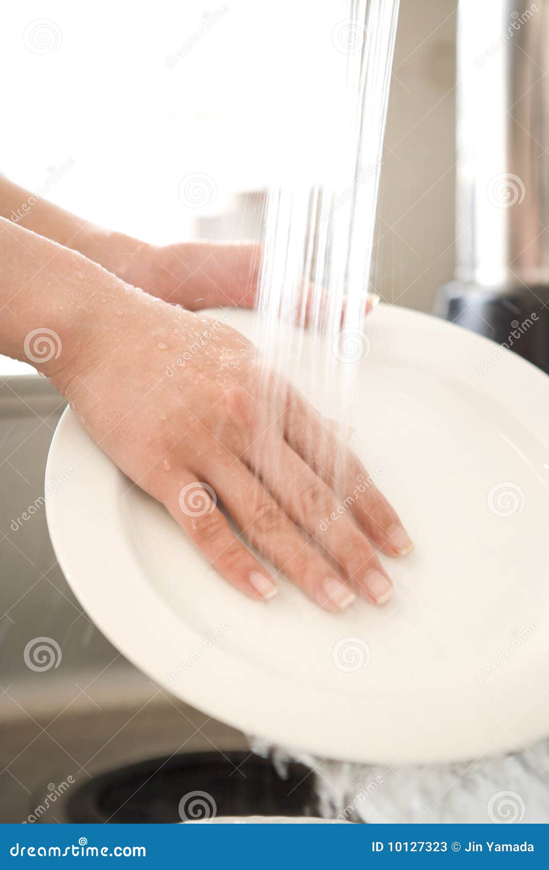 Japanese Woman Washing a Dish Stock Image - Image of dishes, washing ...