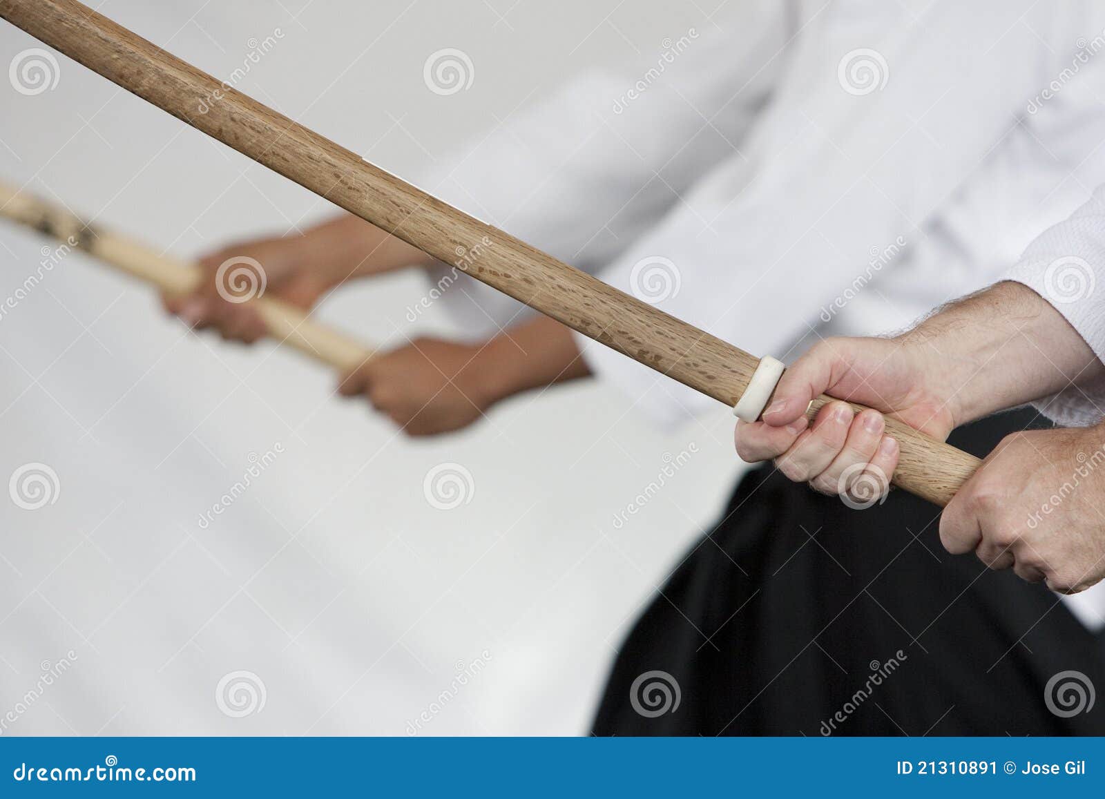 Arm With Bokken - Japanese Wooden Sword Stock Photography ...