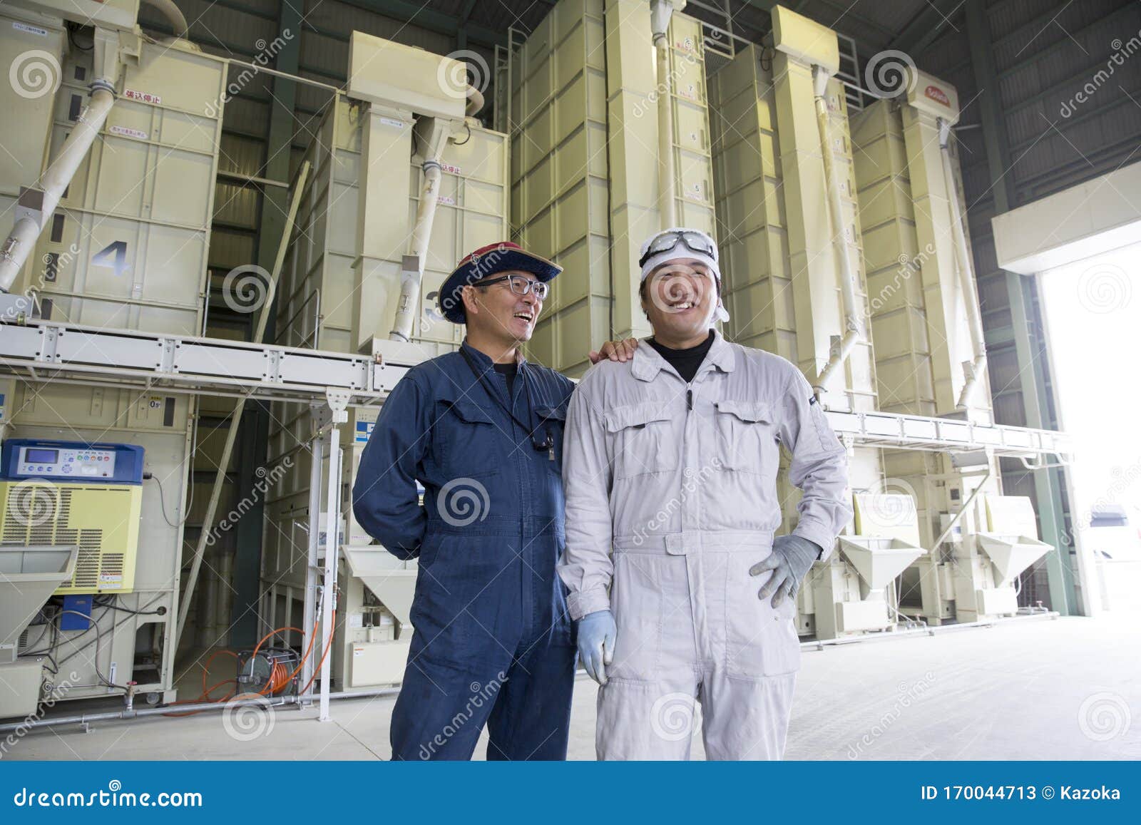 Workers Working in Rice Mill Stock Image - Image of newcomer, grain ...