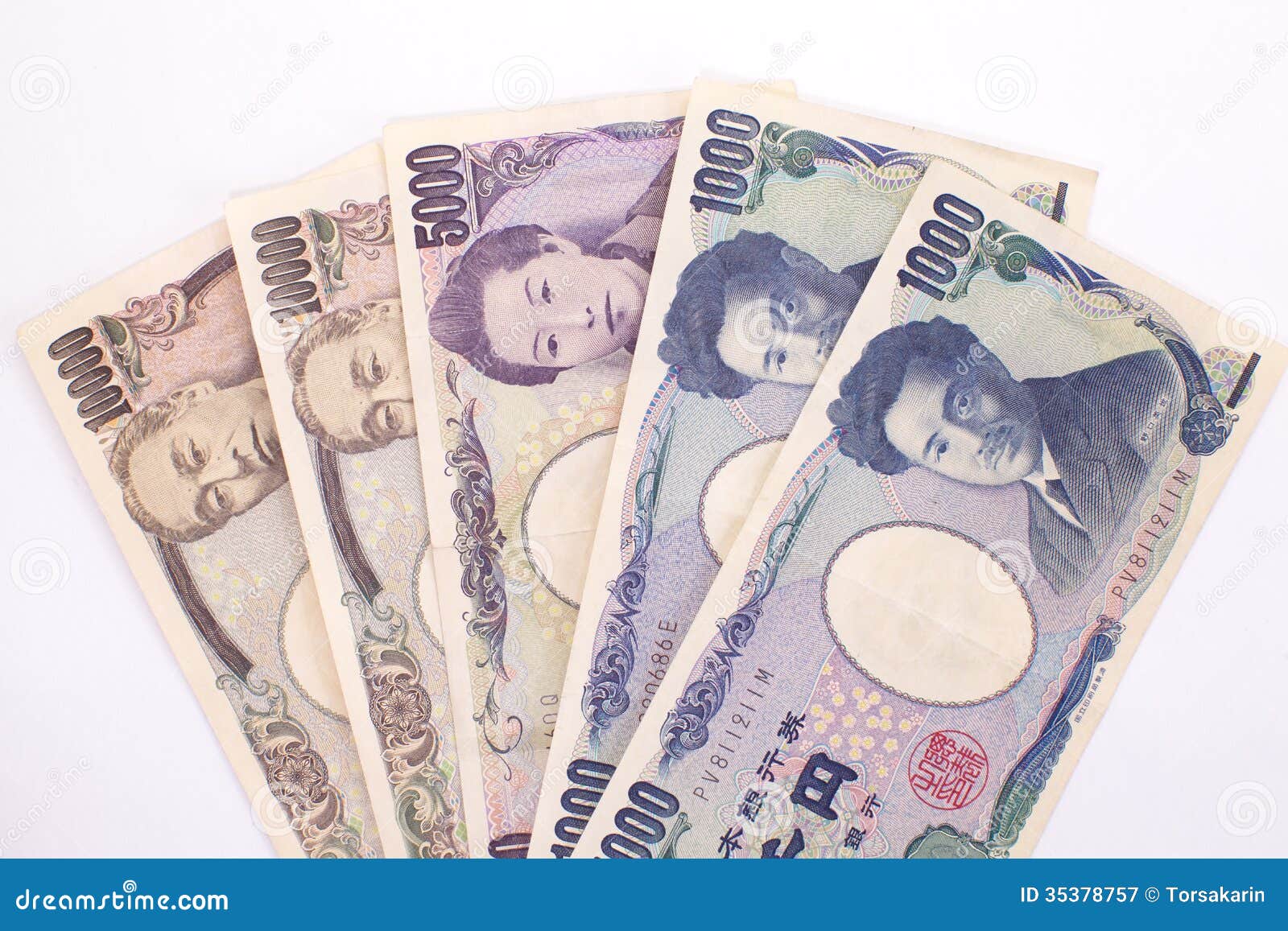 Japanese yen stock image. Image of isometric, note, money - 35378757