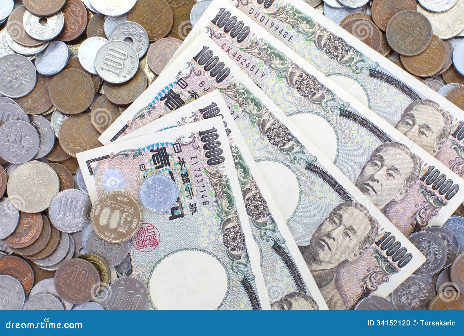 Japanese yen stock photo. Image of financial, nippon - 34152120