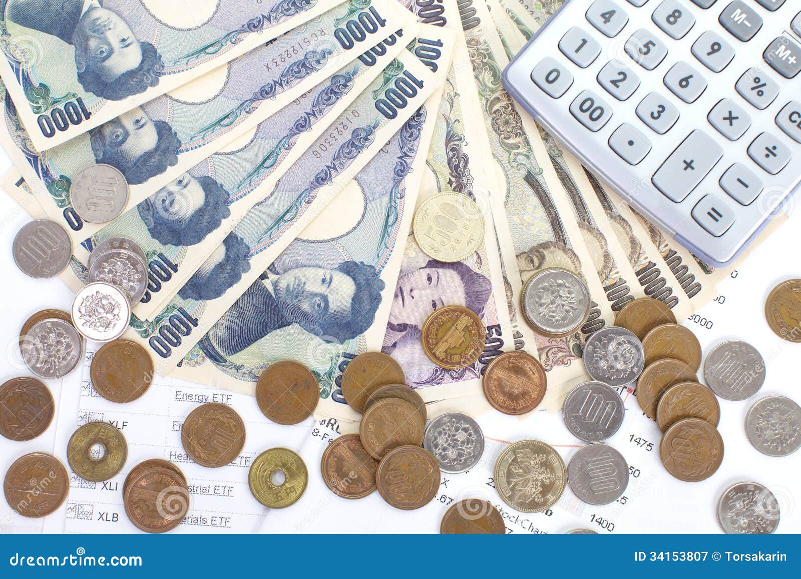 Japanese yen stock image. Image of colorful, asia, envelope - 34153807