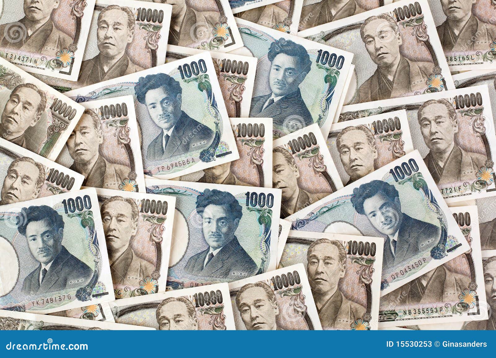 Japanese yen bank notes stock image. Image of cash, note - 15530253