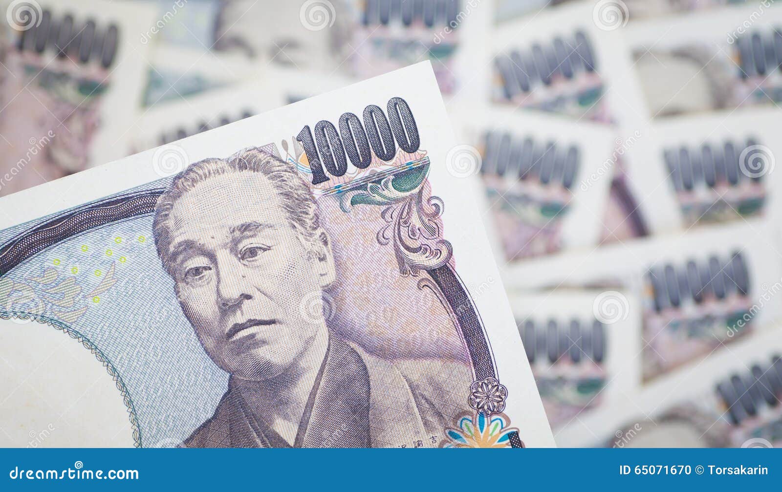 Japanese Yen Currency Bank Note Stock Photo - Image of background, heap ...