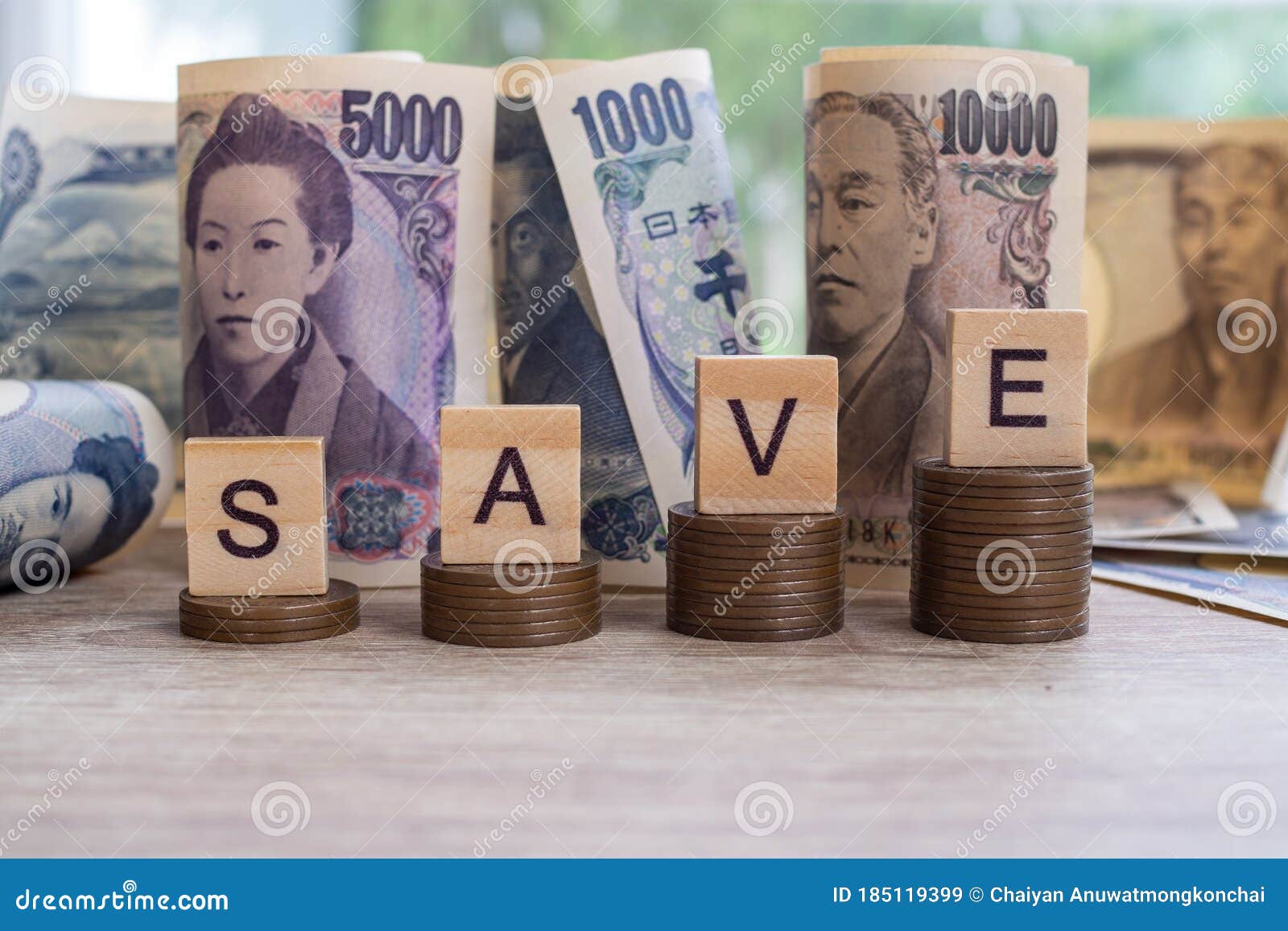 Japanese Yen, the Currency Notes from Japan, Saving Money Stock Image ...