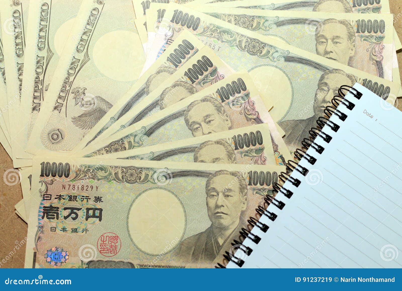 10000 Japanese Yen Note with on Japanese Yen Currency. Stock Image ...