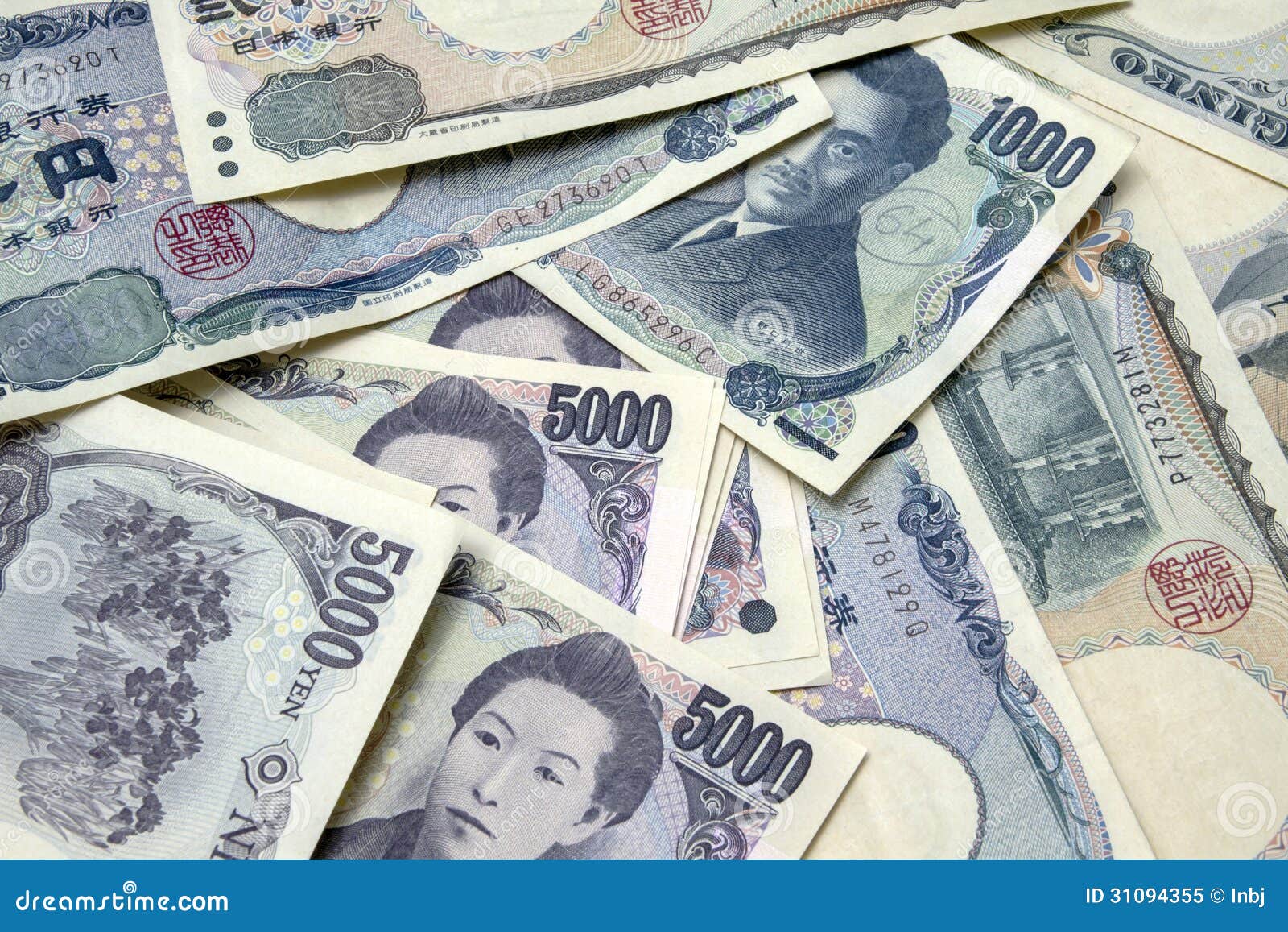 Japanese yen notes stock image. Image of financial, japanese - 31094355