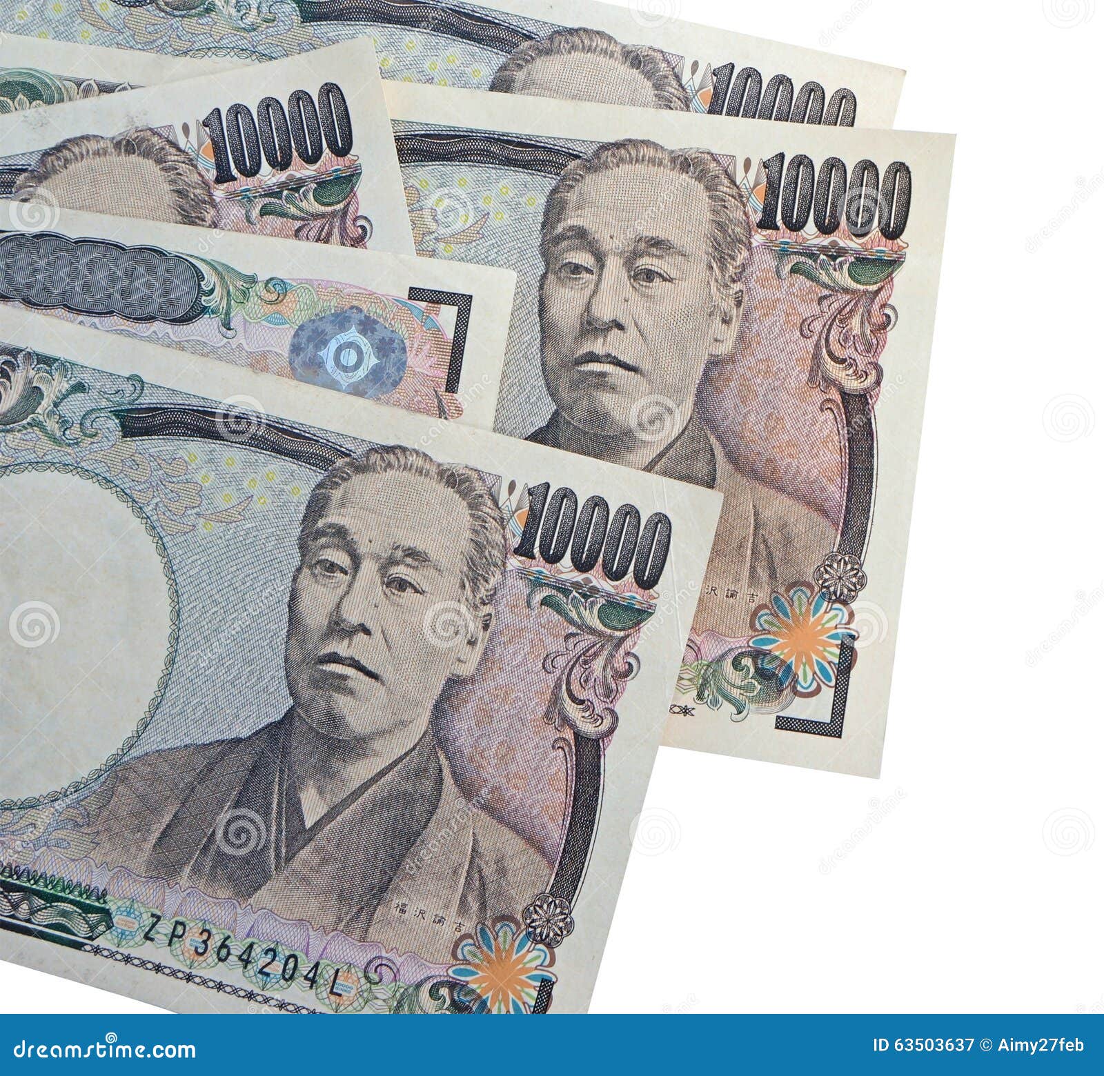 Japanese Yen Notes. Currency of Japan Stock Image - Image of notes ...