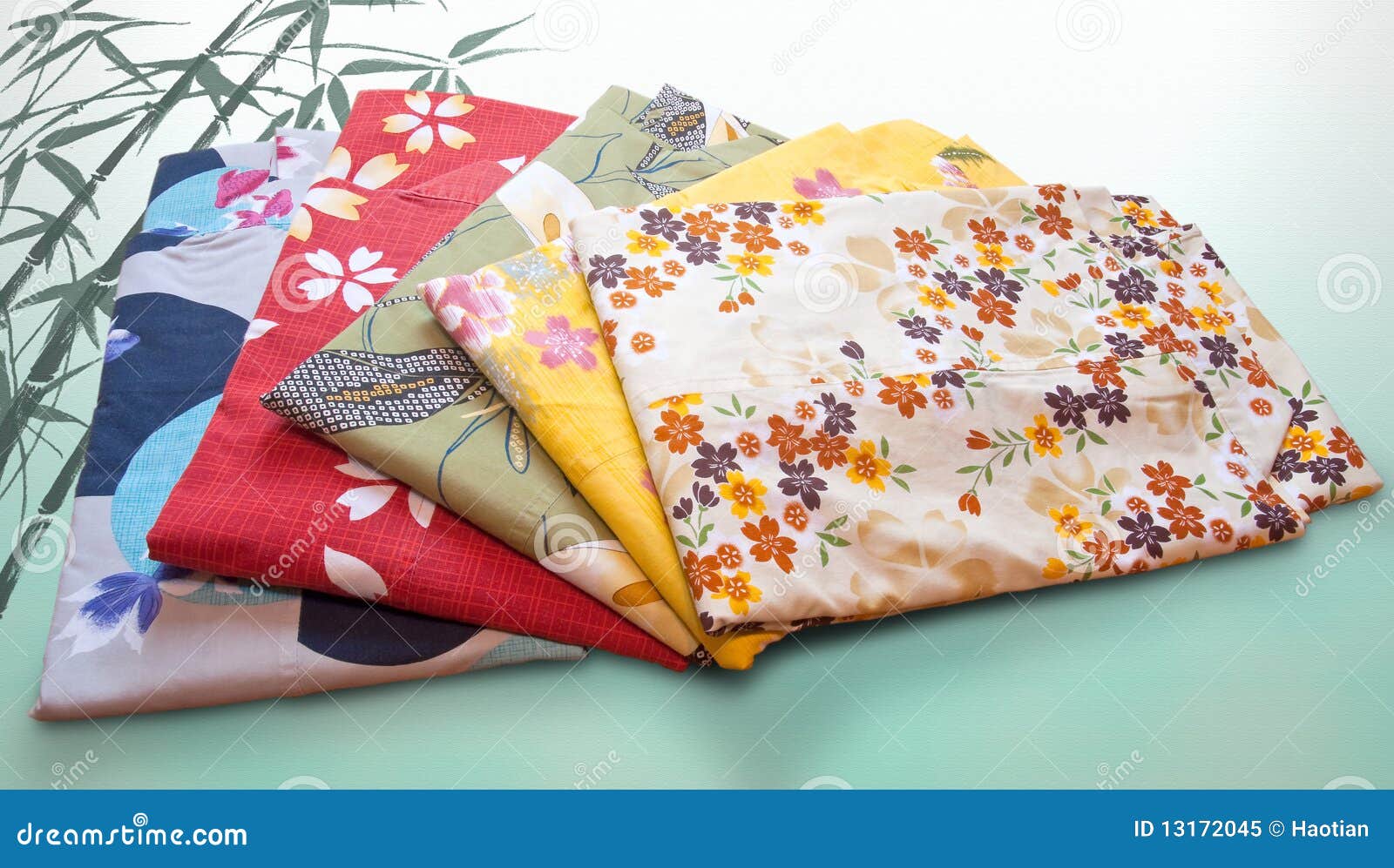 Japanese Yukata (Casual Summer Robe) Stock Image - Image of colourful ...