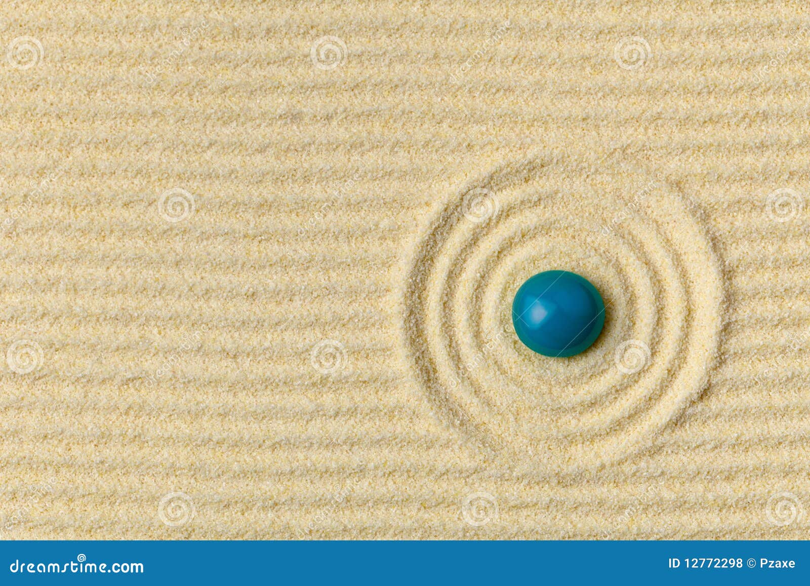 Japanese Zen Garden with Circles and Drop Stock Photo - Image of ...
