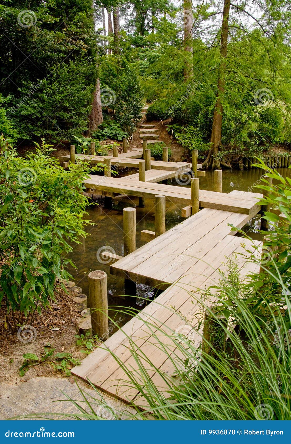 Japanese Zig-Zag Bridge stock photo. Image of spirit, asian - 9936878