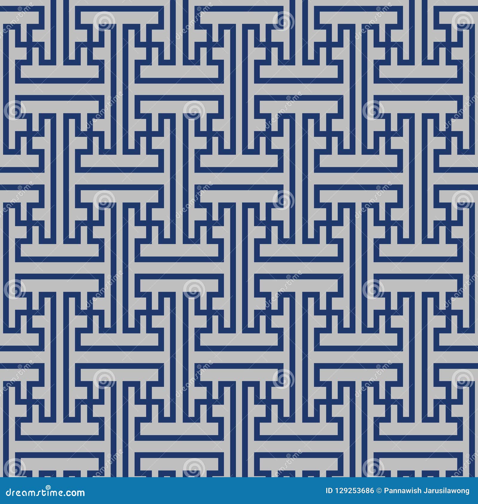 Japanese Zigzag Maze Pattern Stock Vector - Illustration of ground ...