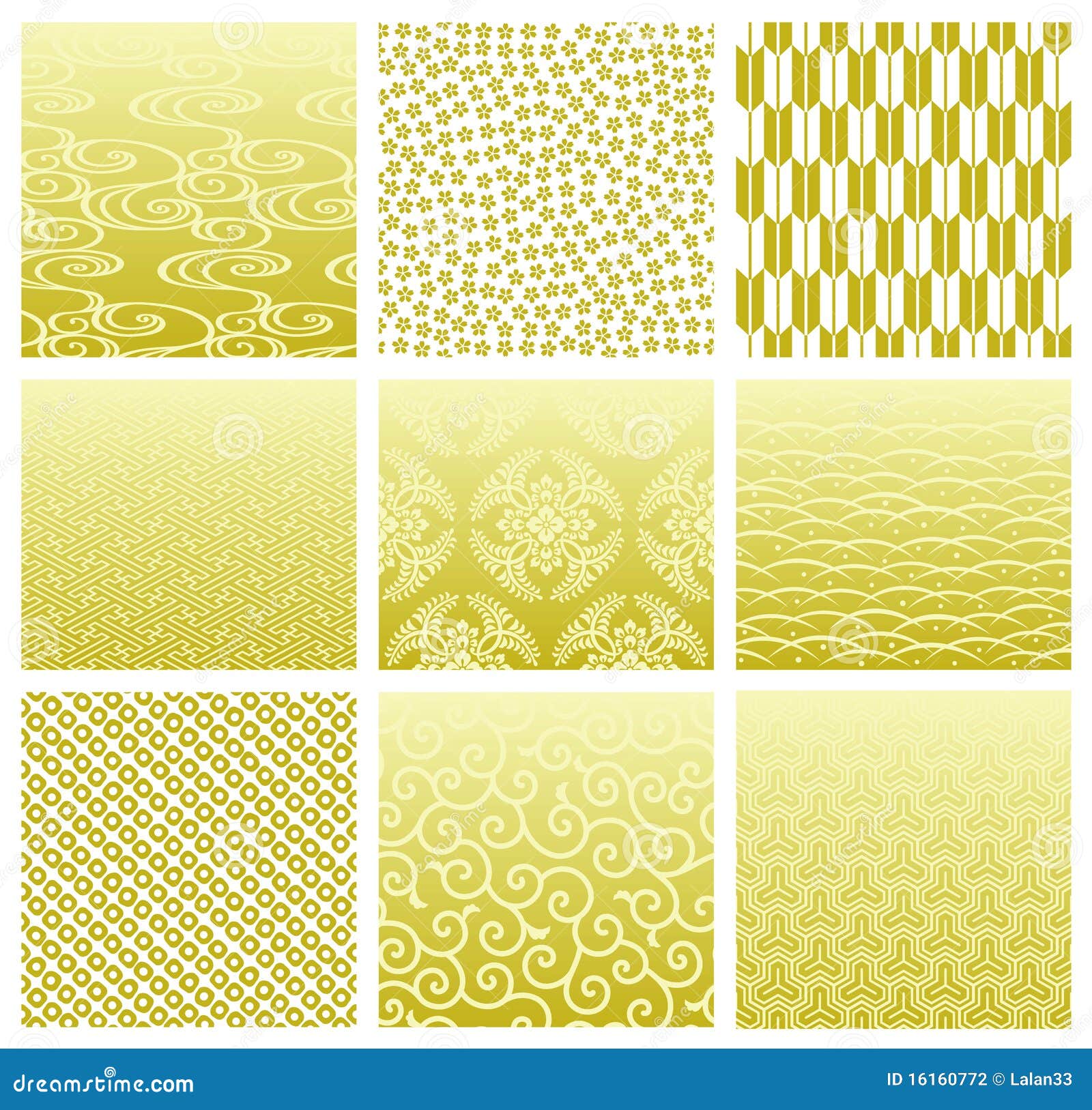 Japanische Traditionelle Muster Vektor Abbildung - Illustration von ...