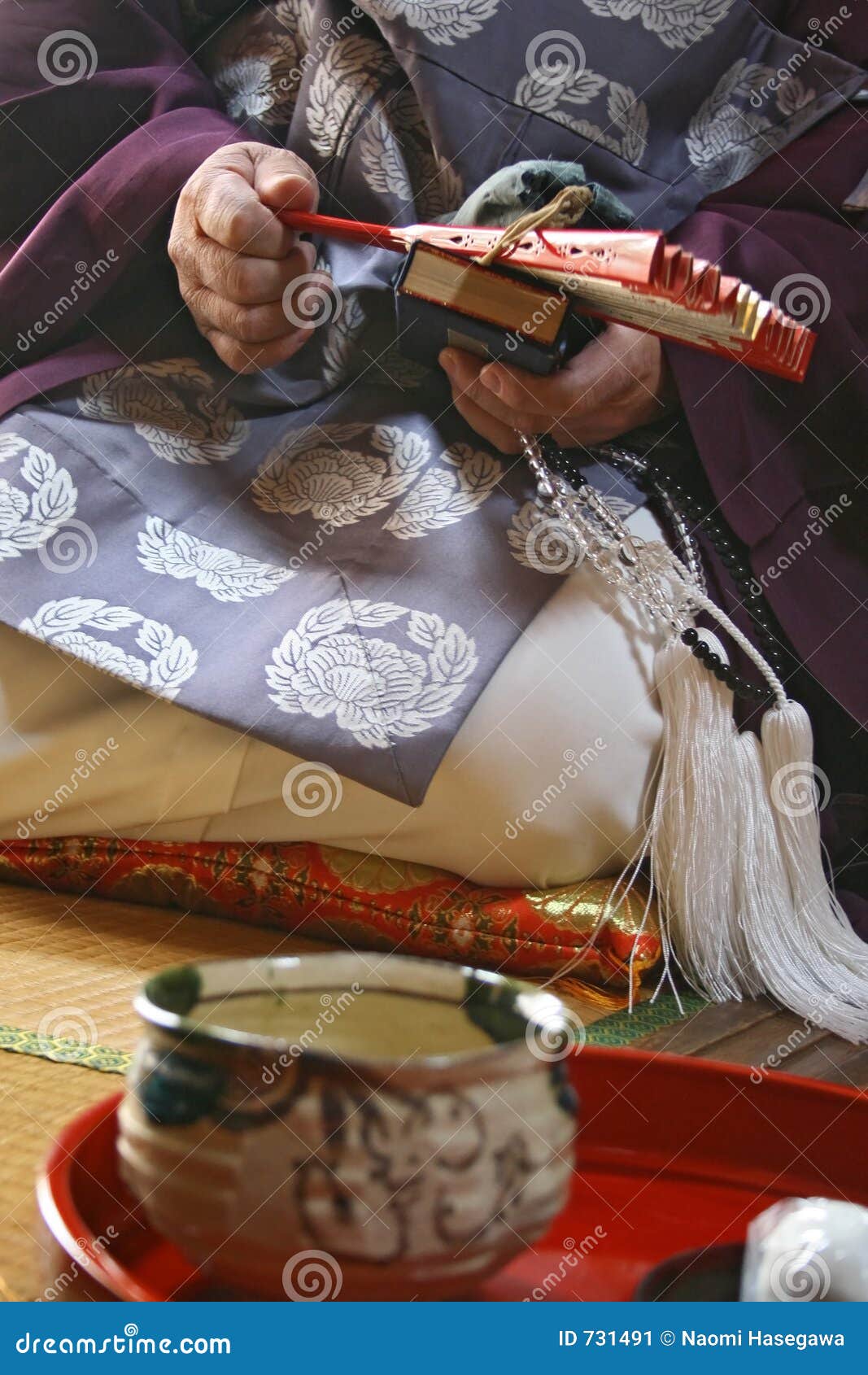 Japanse Monnik stock afbeelding. Image of geloof, ventilator - 731491