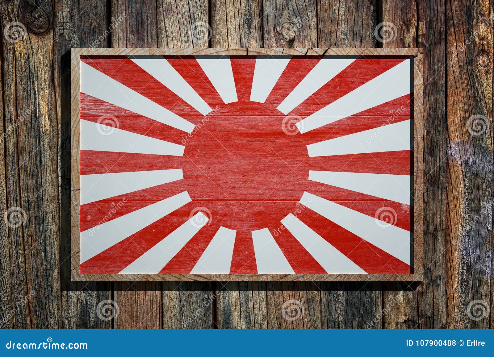 Japanse vlag stock illustratie. Illustration of traditioneel - 107900408