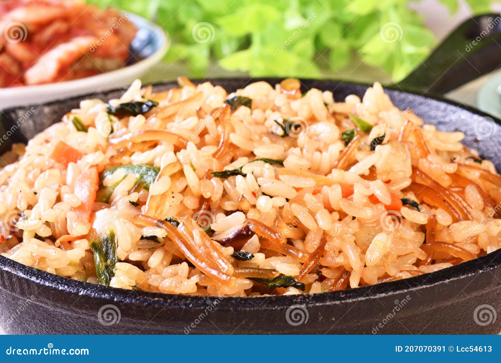Japchae fried rice stock image. Image of healthy, mushroom - 207070391
