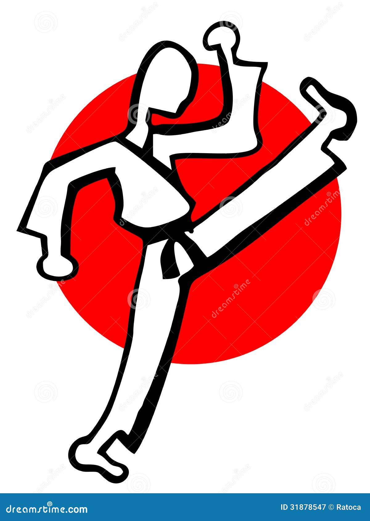 Japan Fighter Of Judo Or Jiu-Jitsu Cartoon Vector | CartoonDealer.com ...
