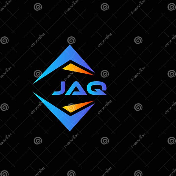 JAQ Abstract Technology Logo Design on Black Background. JAQ Creative ...