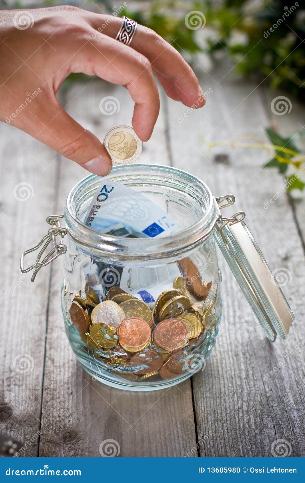 Jar stock photo. Image of deluxe, glass, charity, poor - 13605980