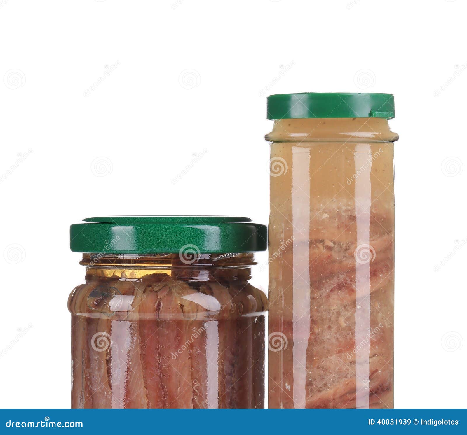Jar of Anchovy Fillets. Close Up. Stock Image - Image of brown, anchovy ...