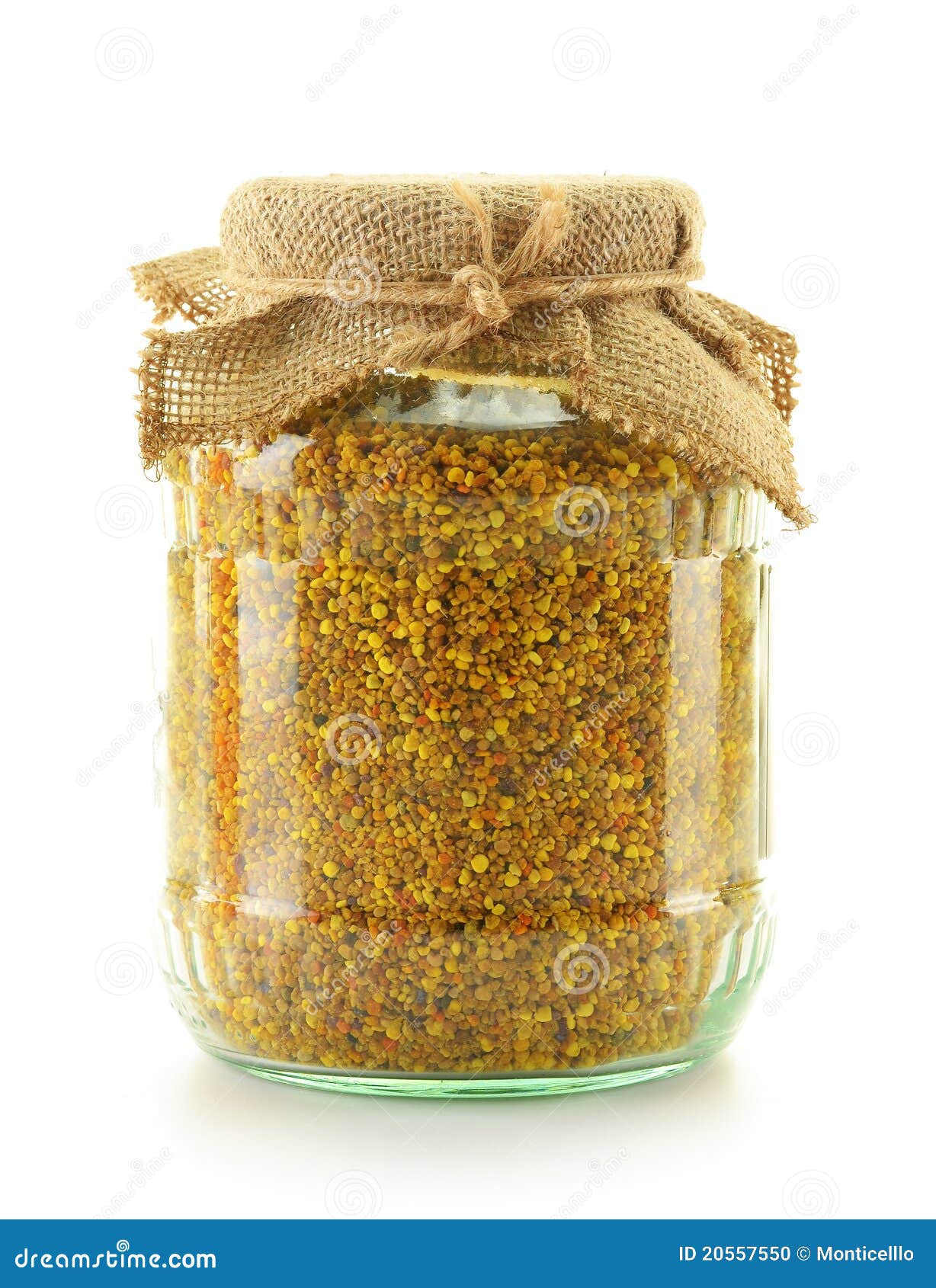 Jar with Bee Pollen Isolated on White Stock Photo - Image of pollen ...