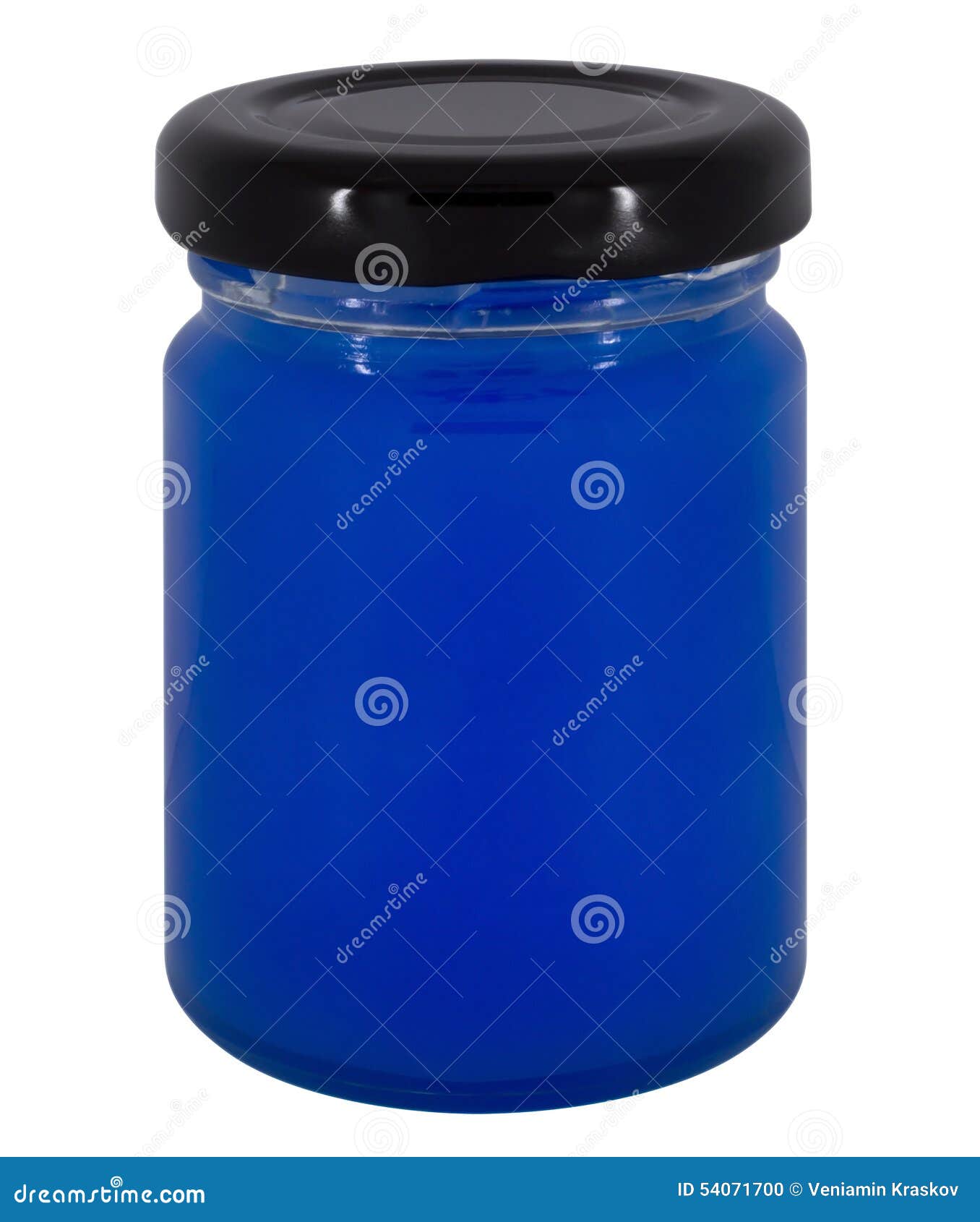 Jar of blue jam stock photo. Image of object, taste, dark - 54071700