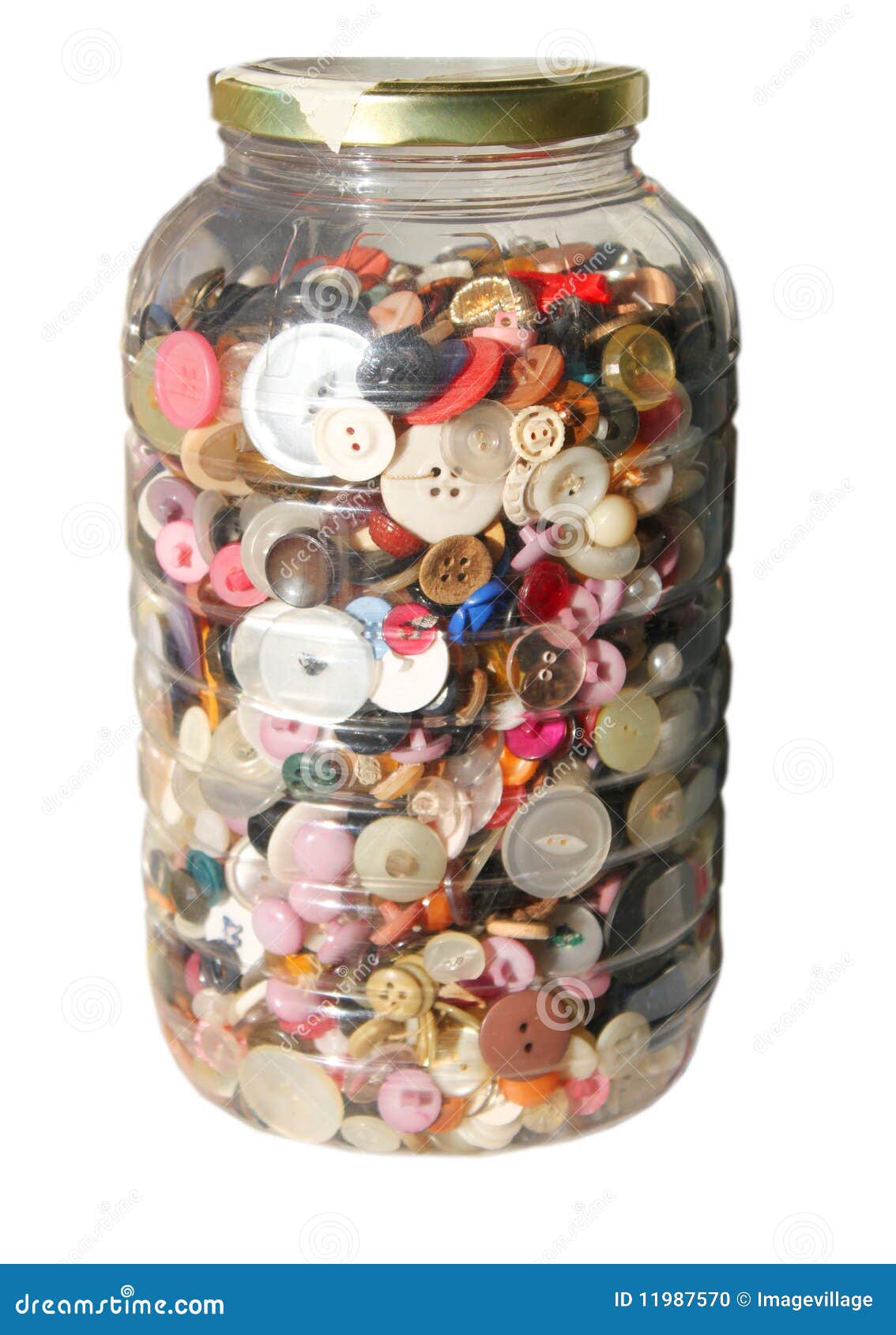 Jar of buttons stock photo. Image of accessory, black - 11987570