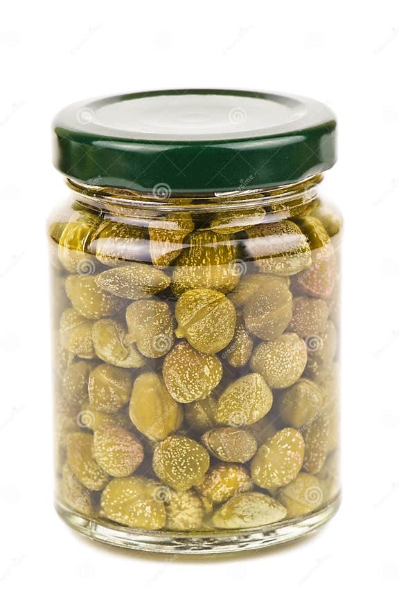 Jar of capers stock photo. Image of kapers, shot, pickled - 30323212