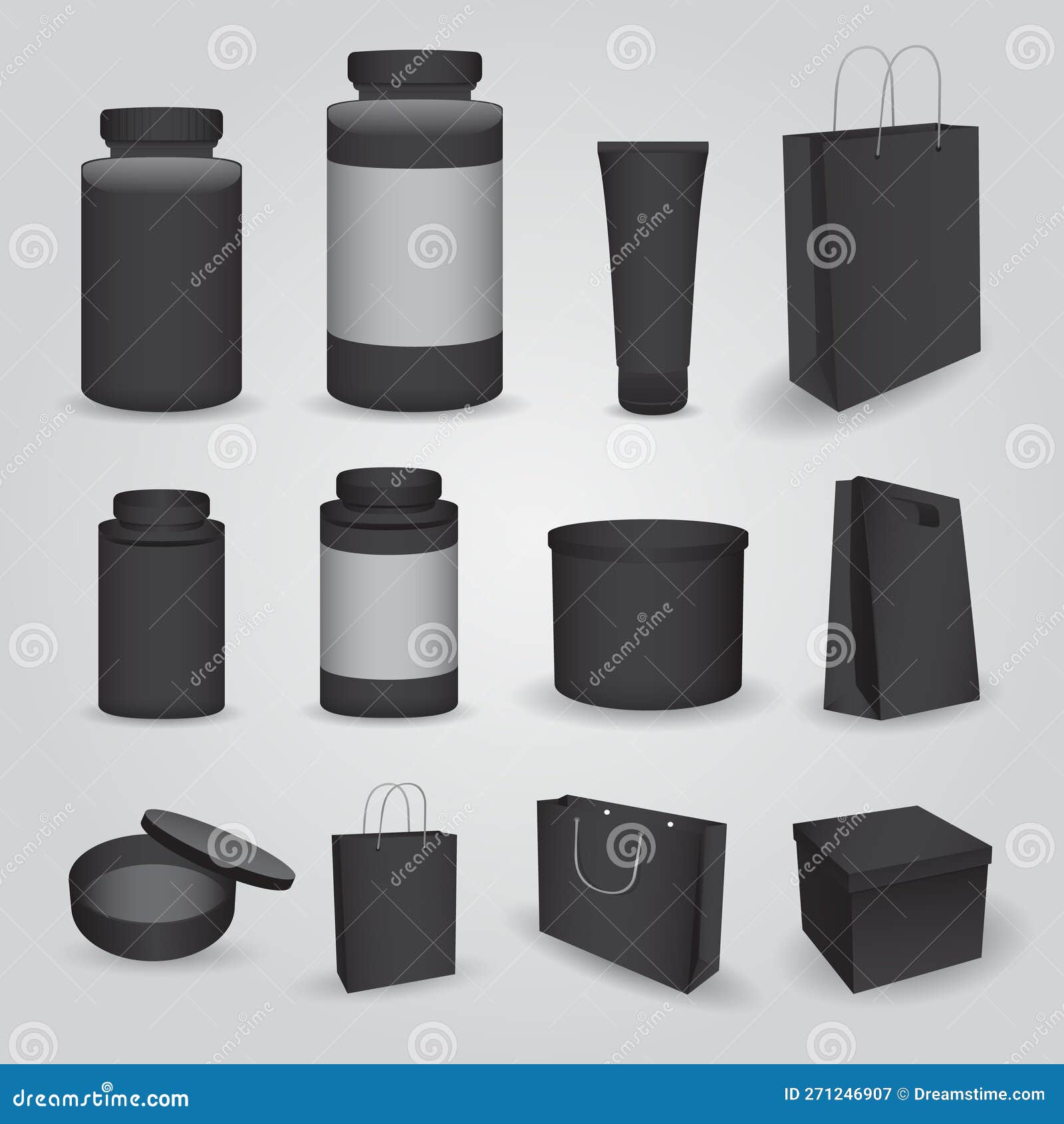 Jar container collection stock vector. Illustration of carfe - 271246907