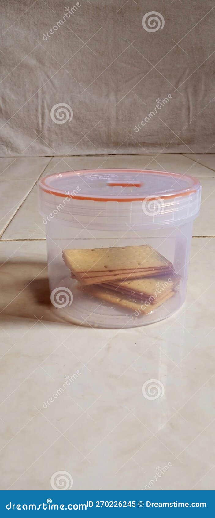 Jar Filled with only a Few Cheese Biscuits Left Stock Image - Image of ...